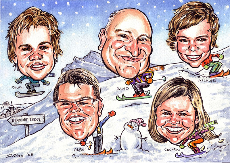 Color Caricatures | Caricatures by Ivano